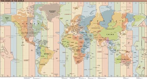 United States Time Zone Map Guide Of The World