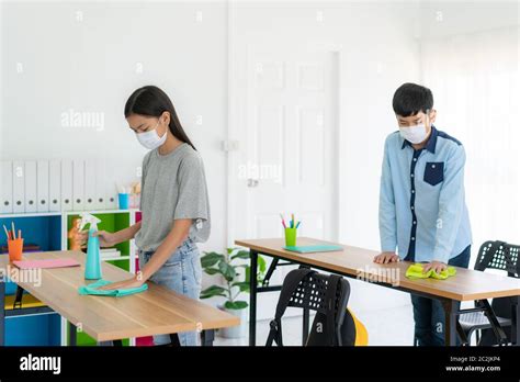 Clean Classroom Desk