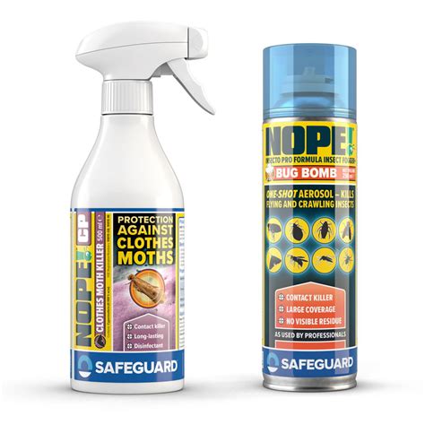 Nope Cp Moth Killer Spray And Nope Bug Bomb Insect Fogger Moths