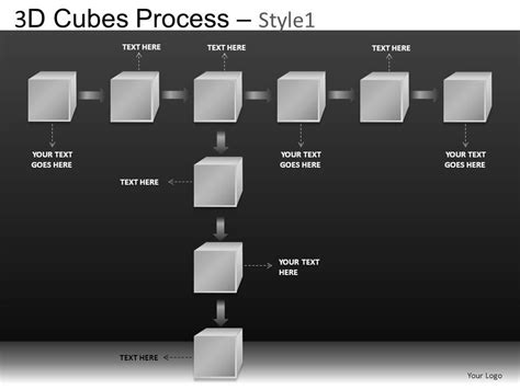 D Cubes Process Powerpoint Presentation Slides DB PowerPoint Slide Presentation Sample