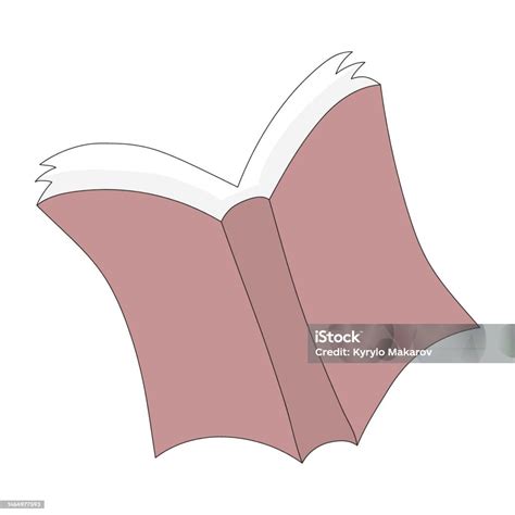 Open Book With Pink Cover Literature Knowledge Textbook Education