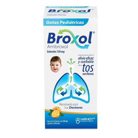 Broxol Pediátrico Ambroxol 750 Mg Gotas 30 Ml Walmart En Línea