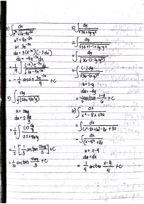 SOLUTION Indefinite Integrals Inverse Trigonometric Functions Studypool