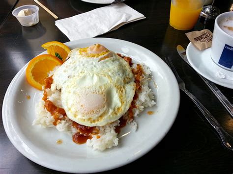 Loco Moco Stacks Pancake House Hamburger Patty Topped B Flickr