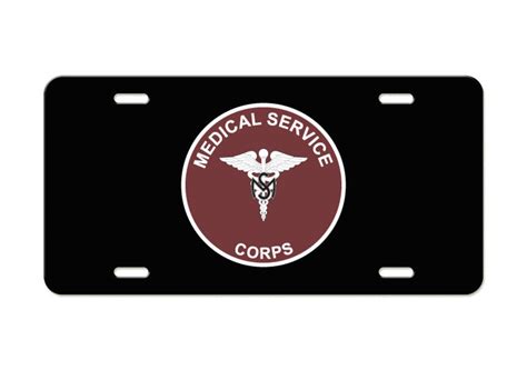 Us Army Division Medical Service Corps Plaque Aluminum License