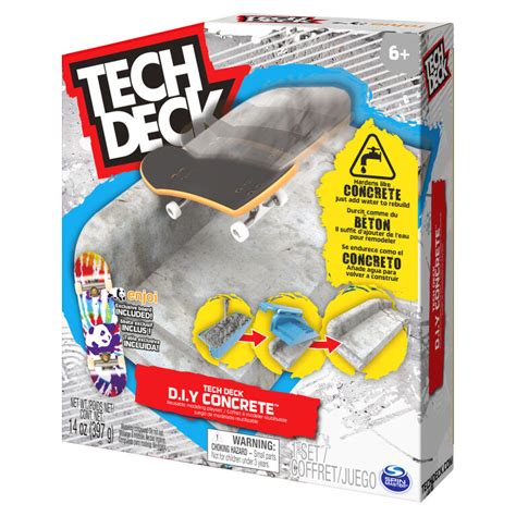 Tech Deck Diy Concrete Reusable Modeling Playset With Exclusive Enjoi