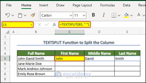 Split Column In Excel Exceldemy