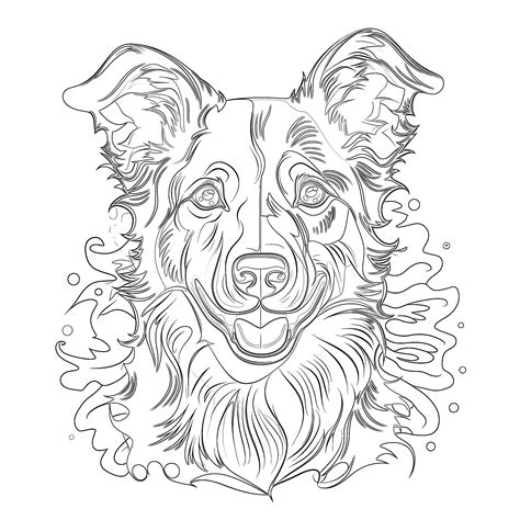 Border Collie Coloring Pages To Print Coloring Pages Mimi Panda