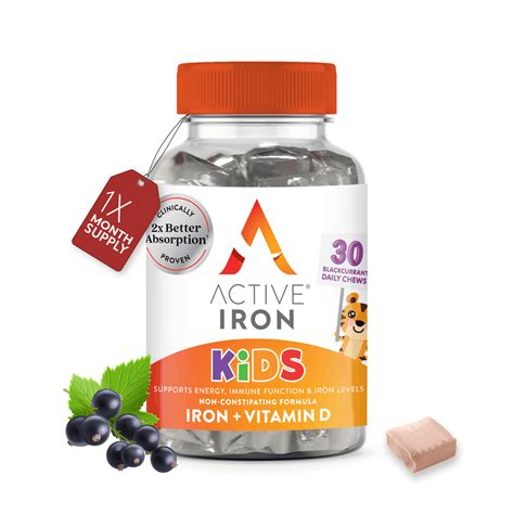 Active Iron Advance 25mg Non Constipating Iron 30 Iron Capsules