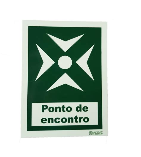Placa Sinalética Ponto De Encontro Com Legenda Higipoiares