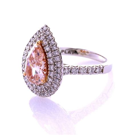 Gia Certified 159 Carat Pear Shape Natural Fancy Brown Pink Vs2
