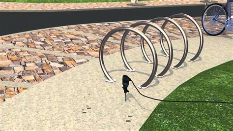 Installing Bike Racks With Flanged Surface Mountings Youtube