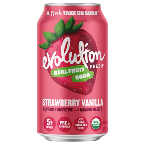 Evolution Fresh Functional Soda Strawberry Vanilla Same Day Delivery