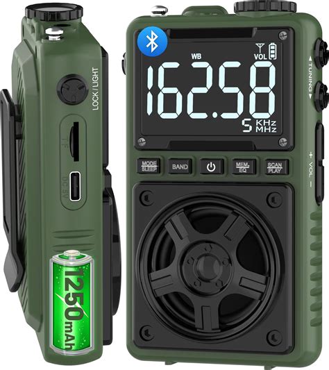 Bluetooth Am Fm Shortwave Radio With Noaa Weather Alert