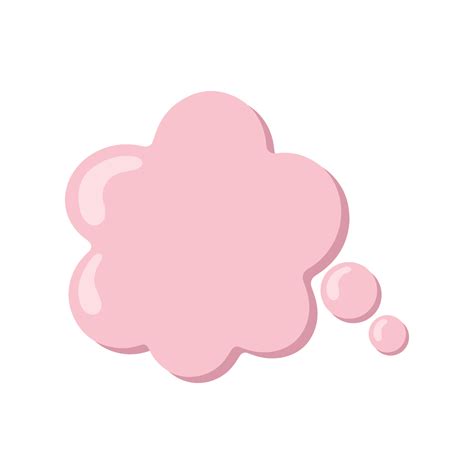 Pink Cloud Message Pop Up Message Bubbles Isolated Vector Message
