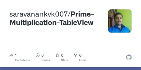 Github Saravanankvk007prime Multiplication Tableview