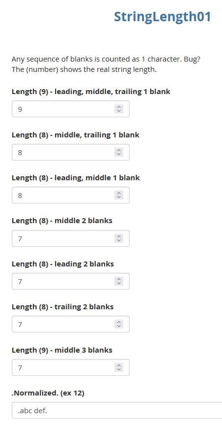 String Length And String Compare Counts Multiple Blanksspaces As One