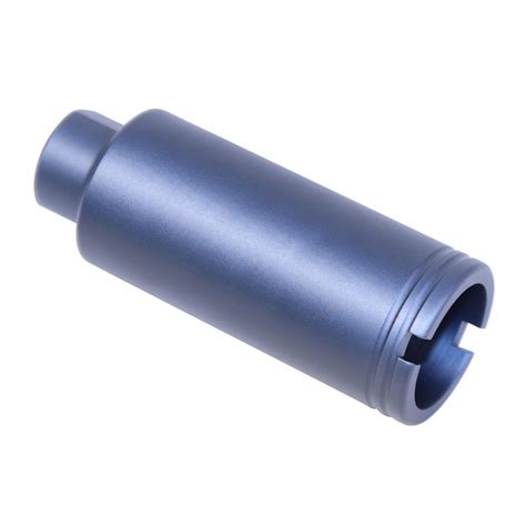 Ar 15 Slim Line Cone Flash Can Anodized Grey Guntec Usa