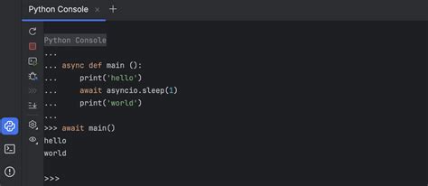 Python 控制台 Pycharm 文档