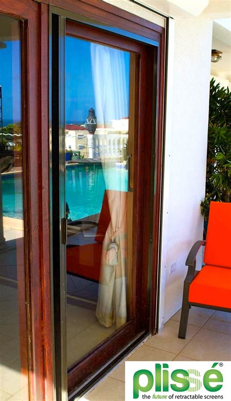 New Option For Sliding Glass Door Screens The Plissé Retractable