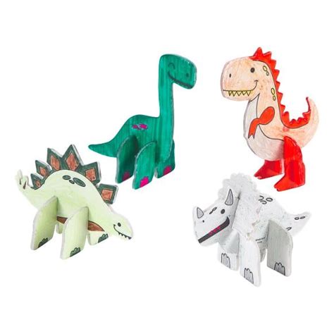 Color Your Own Mini Dinosaur Characters Econocrafts
