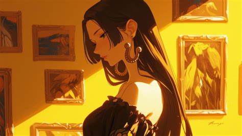 4k Hd Wallpaper Boa Hancock In A Softly Lit Art Gallery Art Gallery
