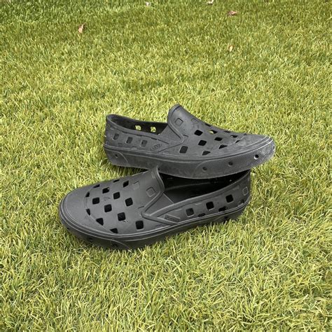 Vans Slip On Croc” Rubbery Material Waterproof Depop