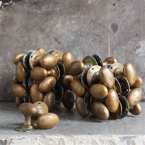 Patinated Brass Oval Door Knobs Lassco Englands Prime Resource For Architectural Antiques