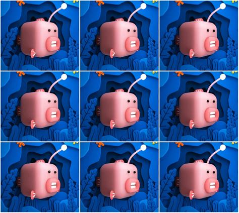 3d Model Cartoon Fish Monkfish Toadfish Stammer Fish Light Fish Ugly