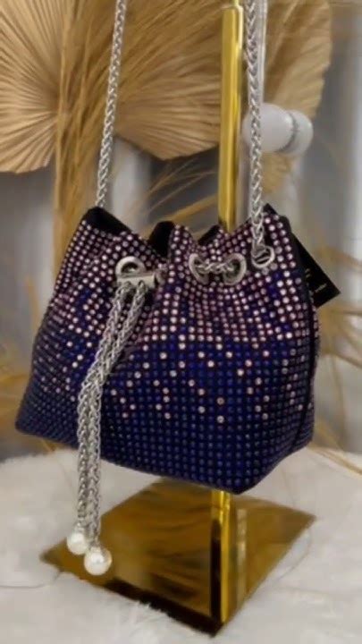 Tas Selempang Serut Cewek Mini Manik Import Original Premium Viral