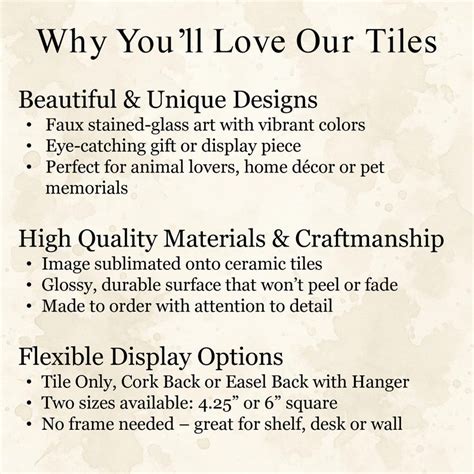 Cavapoo Ceramic Tile Cavapoo Decorative Tile Cavapoo T Cavapoo Coaster Faux Stained Glass