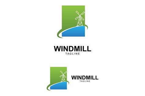 Windmill Logo Vector Illustration Design Graphic By Acillia Eggi