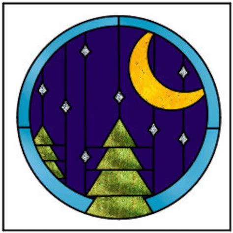 Winter Wonderland Stained Glass Pattern Etsy