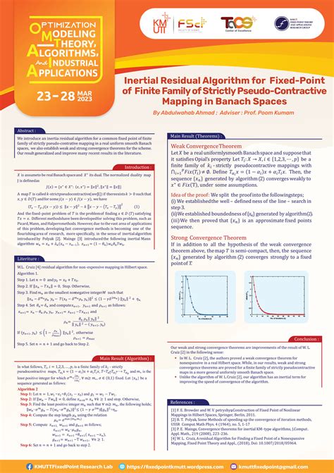The Workshop “optimization Modeling Theory Algorithms And Industrial
