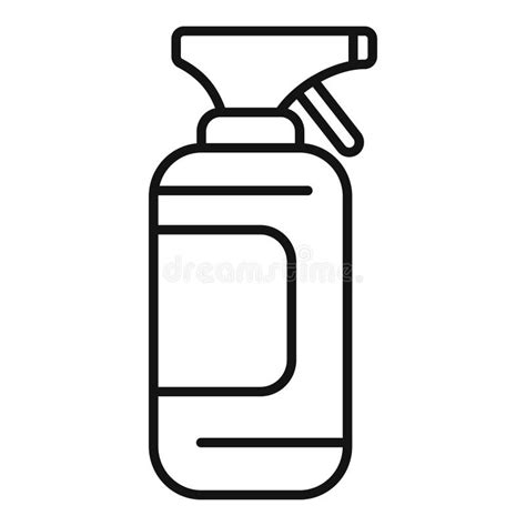 Cleaning Spray Bottle Icon Showing Sanitizer Or Detergent Stock