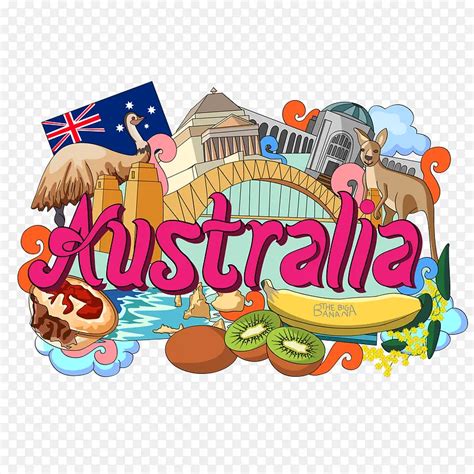 矢量手绘澳大利亚插画png图片素材下载图片编号ymemzwpy 免抠素材网