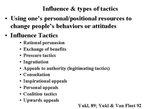 Learning Goals Difference Between Power Influence What Are