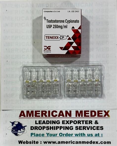 Trenexx Cp 250mg Testosterone Cypionate Injection Ampoule 1ml For