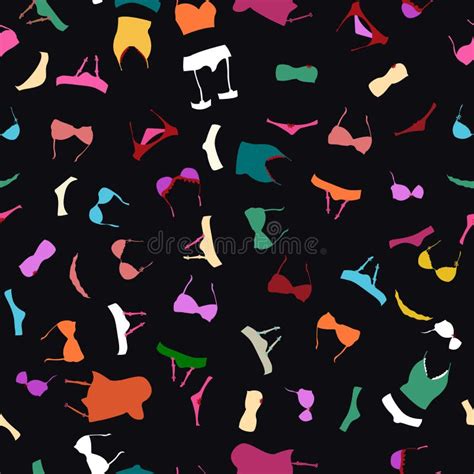 Lingerie Pattern Stock Vector Illustration Of Panties 128268765
