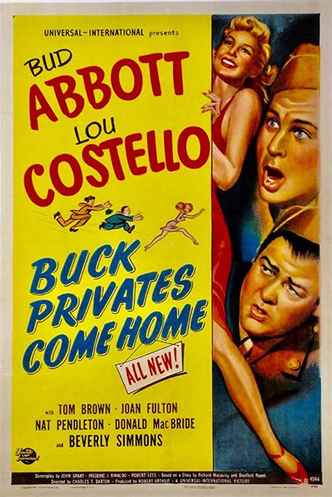 Buck Privates Come Home 1947 Abbott And Costello Dvd Colorized Version
