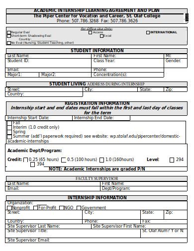 9 Internship Work Plan Templates In Pdf Doc