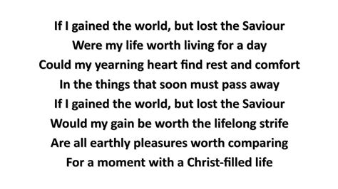 If I Gained The World Lyrics Anna Olander 1904 Youtube