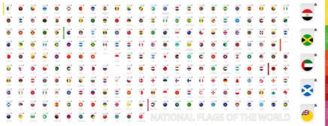 Premium Vector Collection Of Label Flags Of The World National Flags