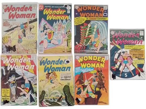 Lot 7 Vintage Dc Comics Wonder Woman Comics