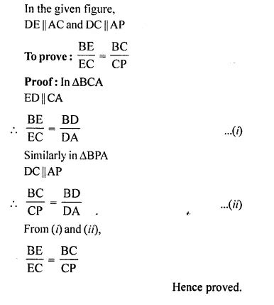 Selina Concise Mathematics Class ICSE Solutions Chapter Similarity Ex E