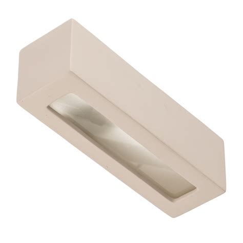 Aplique De Pared Cube Line Up Down De Cerámica Blanco Lampara Es