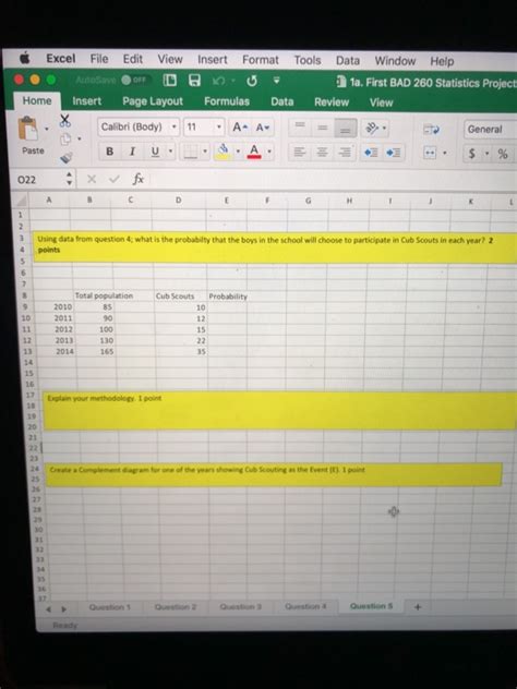 Solved Excel File Edit View Insert Format Tools Data Window