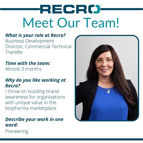 Recro Cdmo Meettheteam Employeespotlight Meettheteammonday