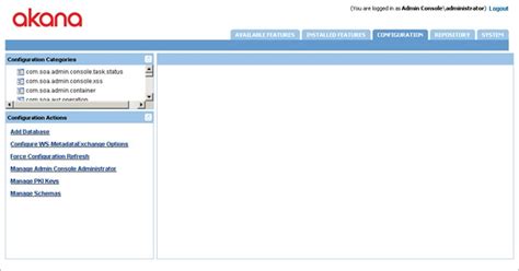 Configuration Actions