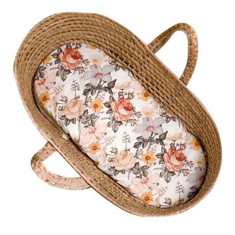 Neo Vintage Cotton Bassinet Cover Sheet Perfect For The Birth